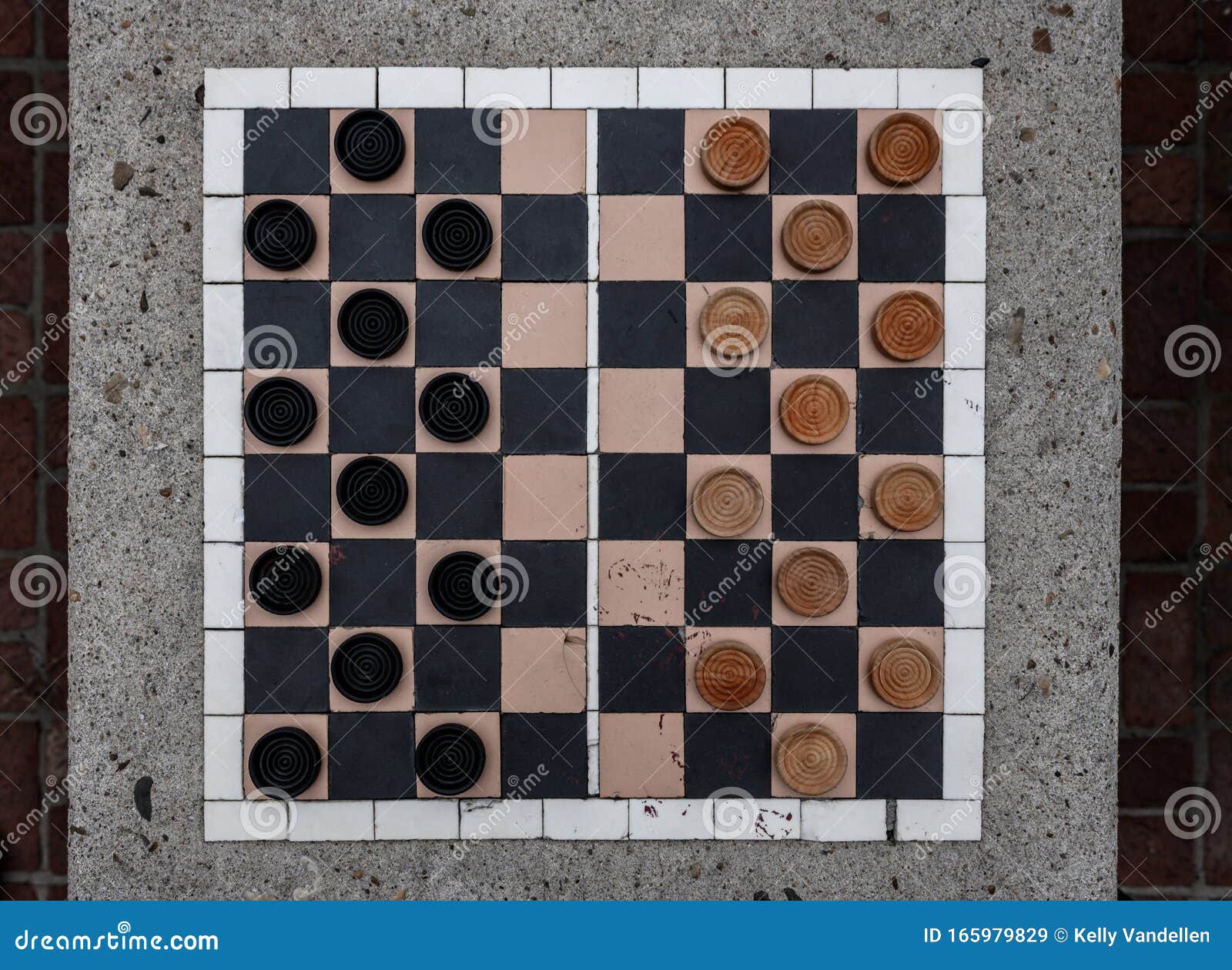 Top View of Checkerboard Square Stock Image - Image of checkerboard ...