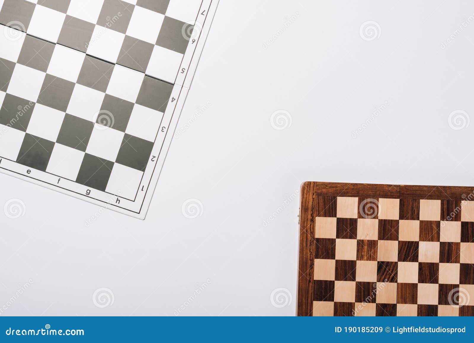 Top View of Checkerboards I Stock Image - Image of playing, wood: 190185209