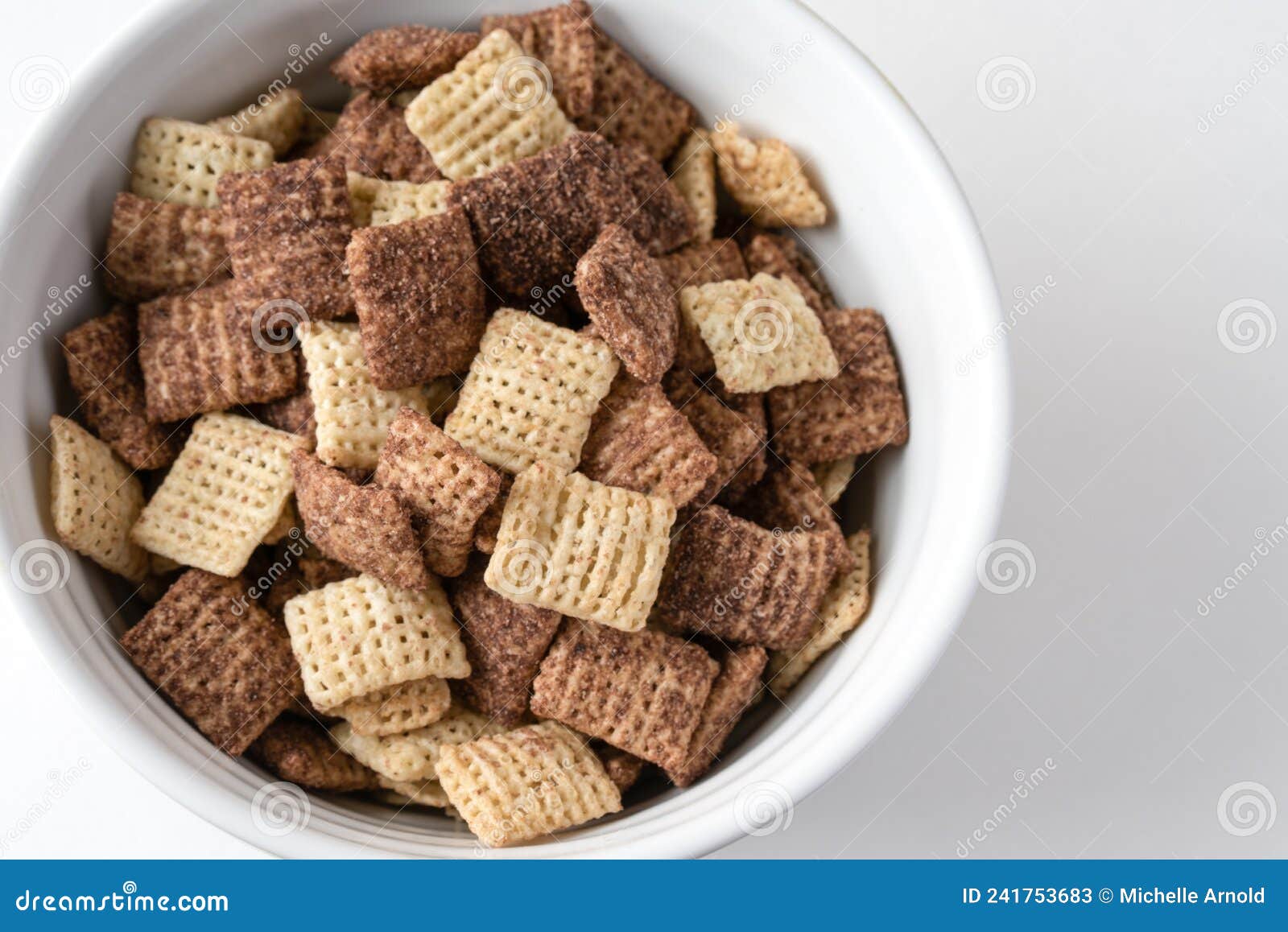 Square Chocolate Corn Breakfast Cereal Stock Image - Image of check ...