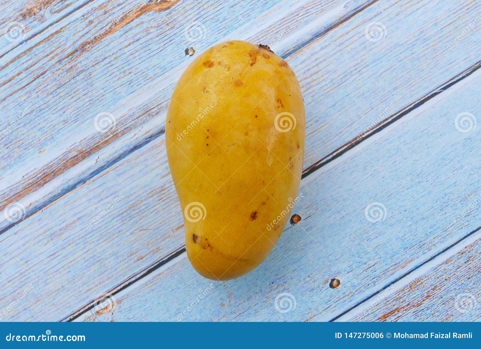Top View of Chok Anan or Chocanon Mango on Wooden Background Stock ...