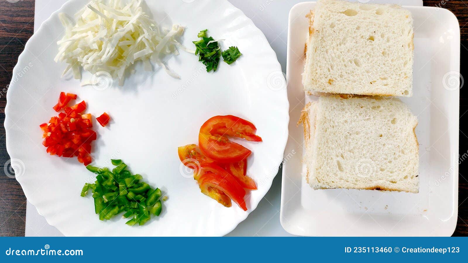 Top View of Chopped Vegetables on White Chopper Stock Photo - Image of ...