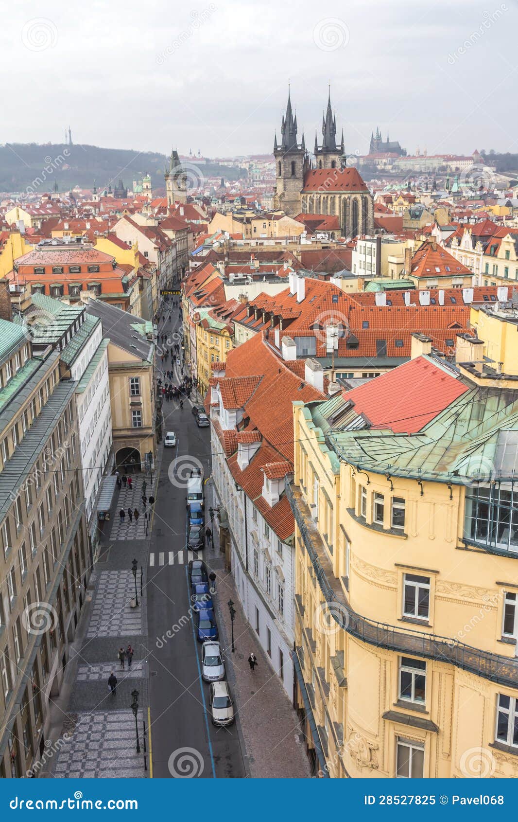 Top View Citiscape of Prague Editorial Image - Image of travel, tourist ...