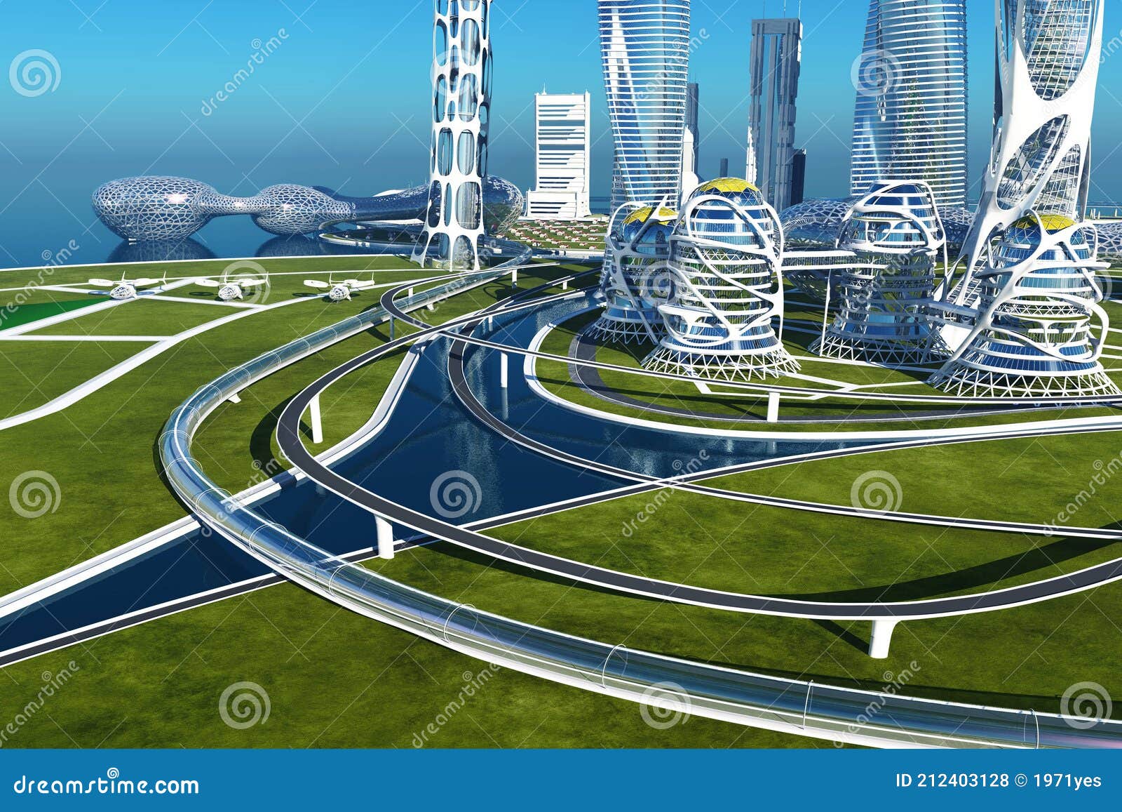 Architectural complex stock illustration. Illustration of cityscape ...