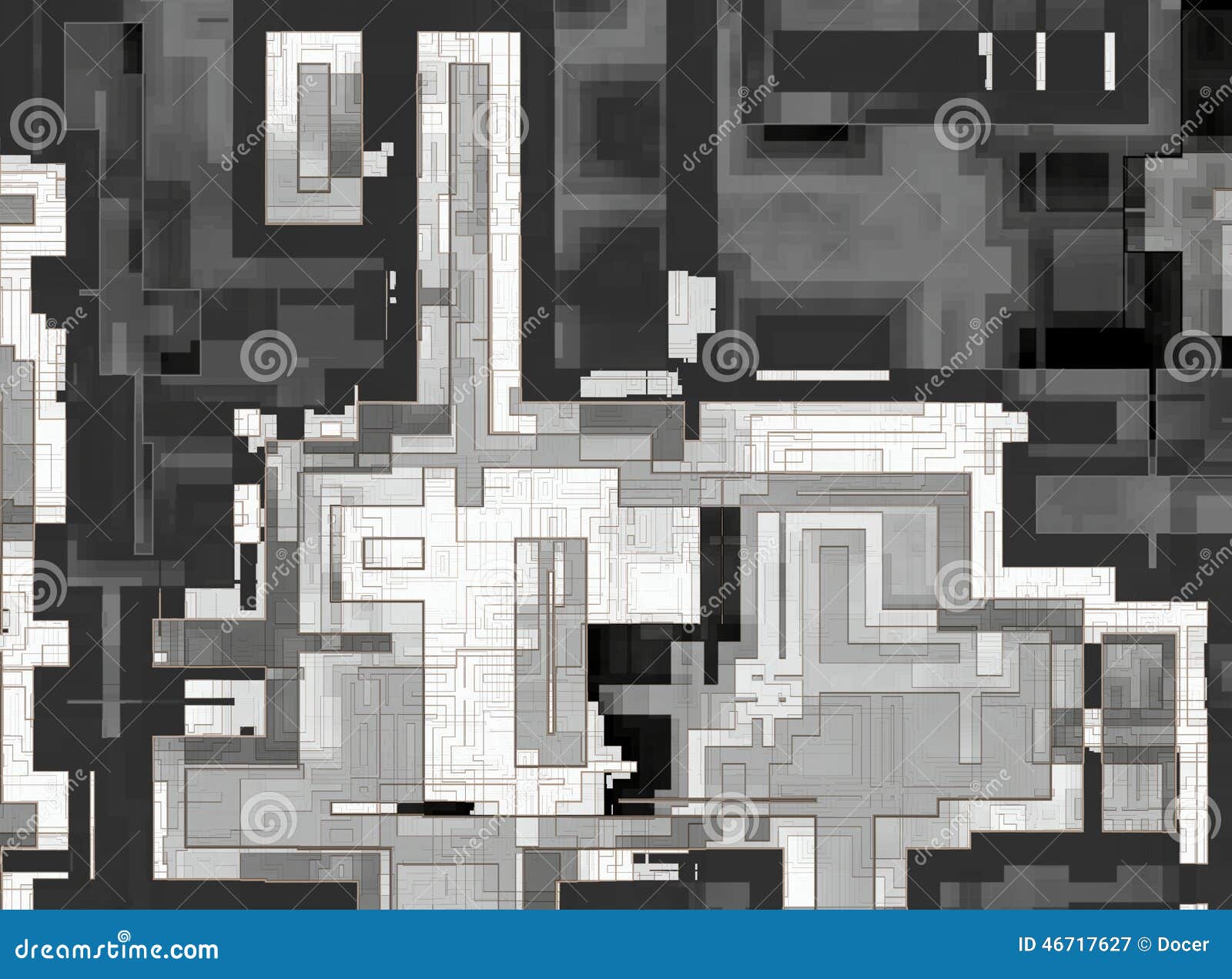 Top View City Plan. Abstract Backgrounds Stock Illustration ...