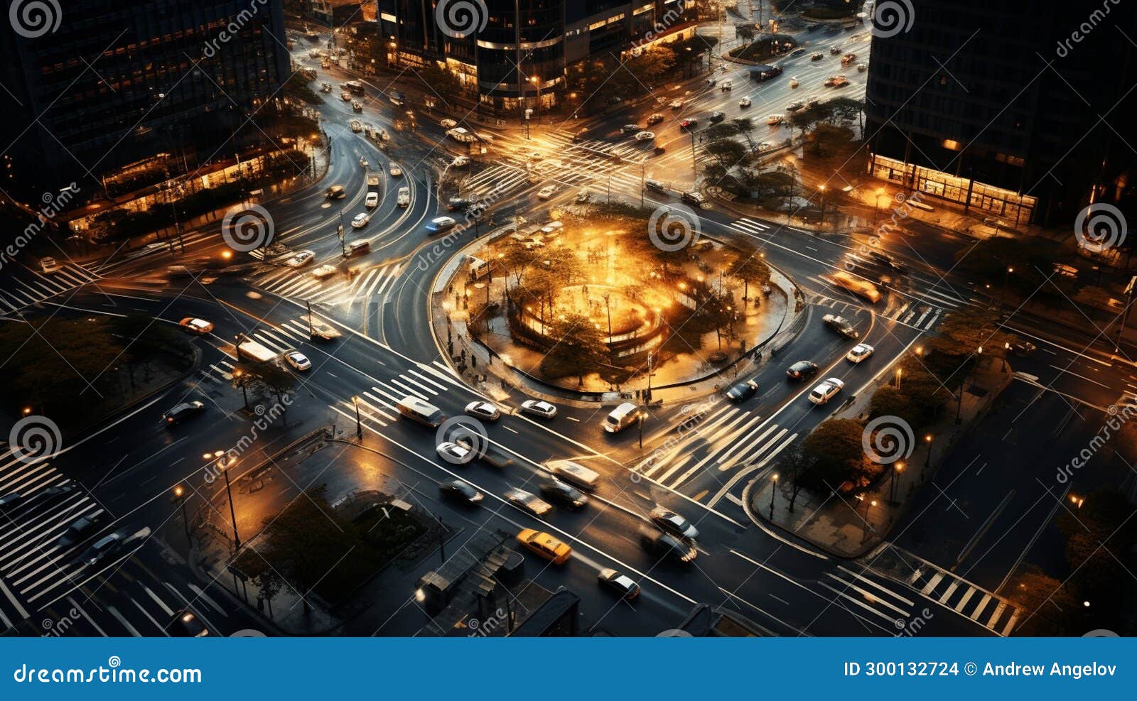 Top View City Traffic of Highway. Road Interchange Stock Photo - Image ...