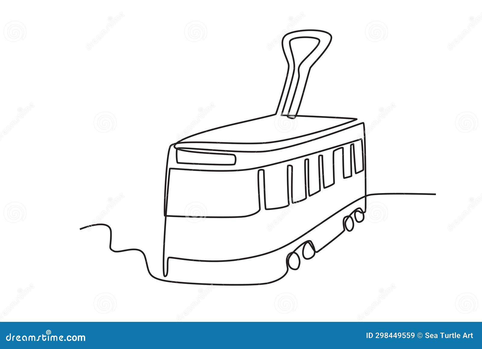 Top View of the City Transport Train Stock Vector - Illustration of ...