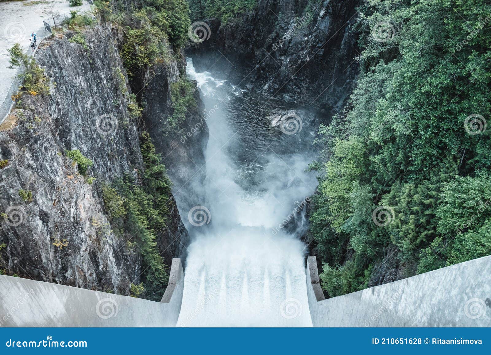Top View of Cleveland Dam in North Vancouver Stock Photo - Image of ...