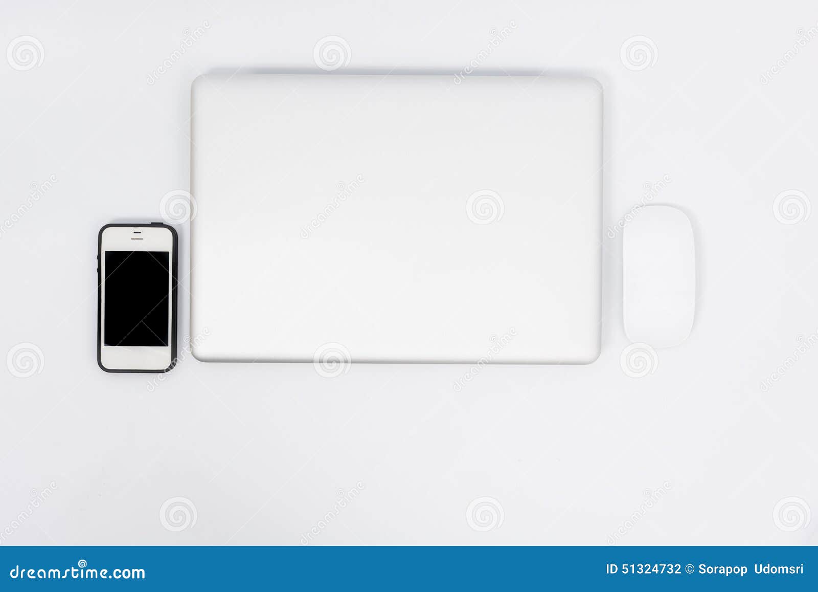 Top View Close Laptop or Notebook Workspace Office Stock Photo - Image ...