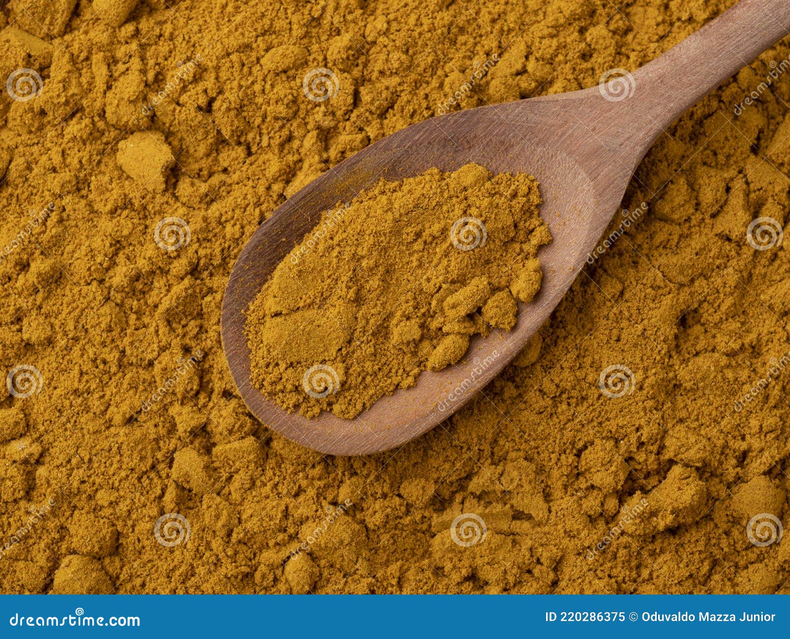 Top View, Closeup of Turmeric in a Spoon. Food Backdrop Stock Image ...