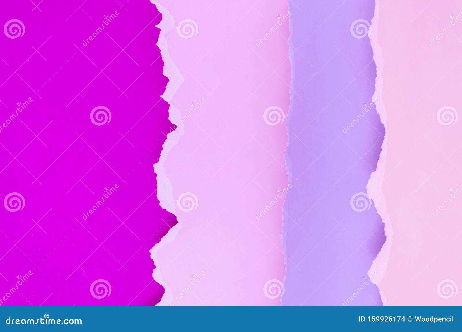 Top View Collection of Colorful Torn Paper Pattern Texture Stock Photo ...