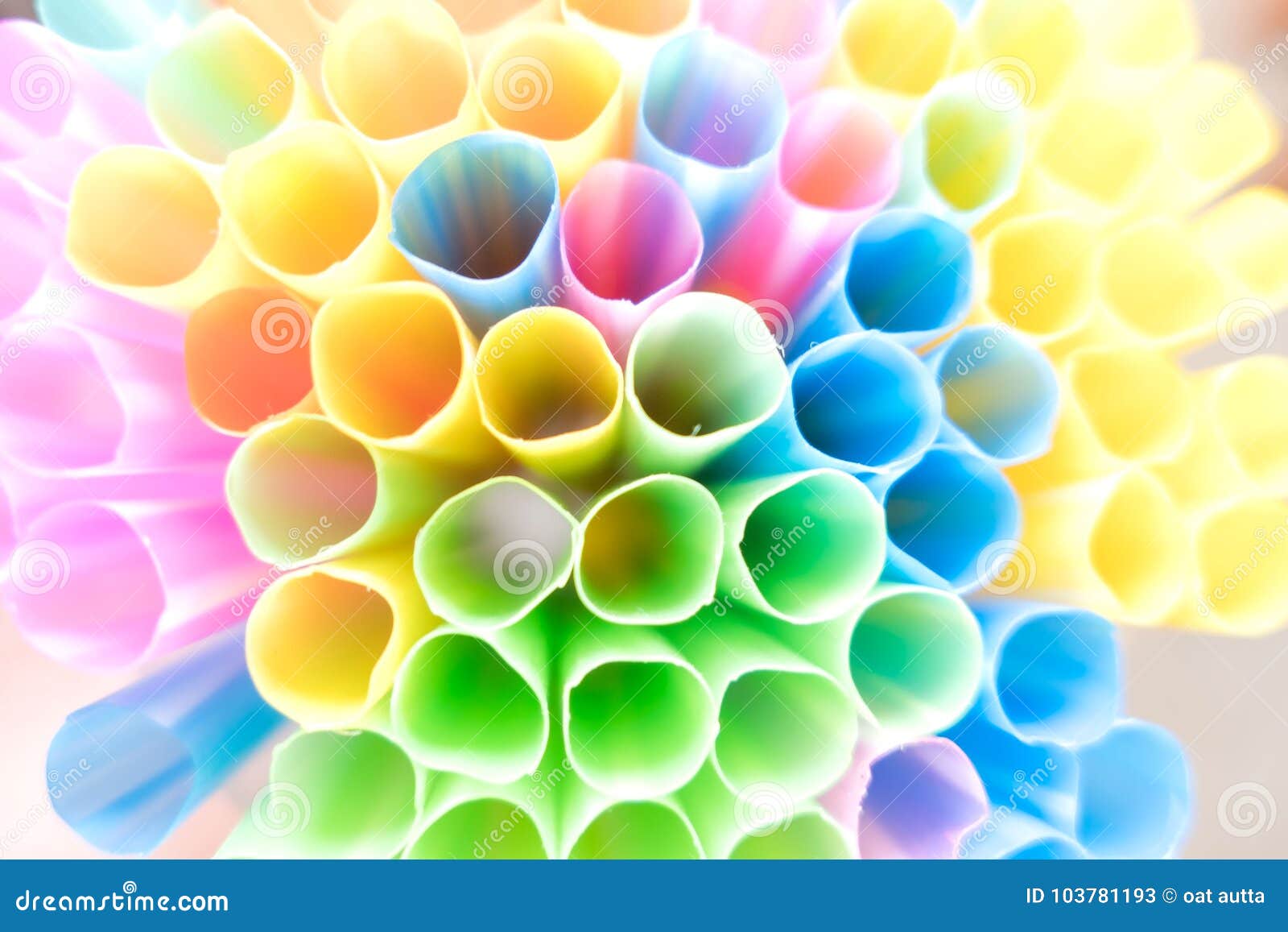 Top View Colorful Drinking Straws Light Surface, Texture for Background ...
