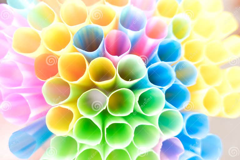 Top View Colorful Drinking Straws Light Surface, Texture for Background ...