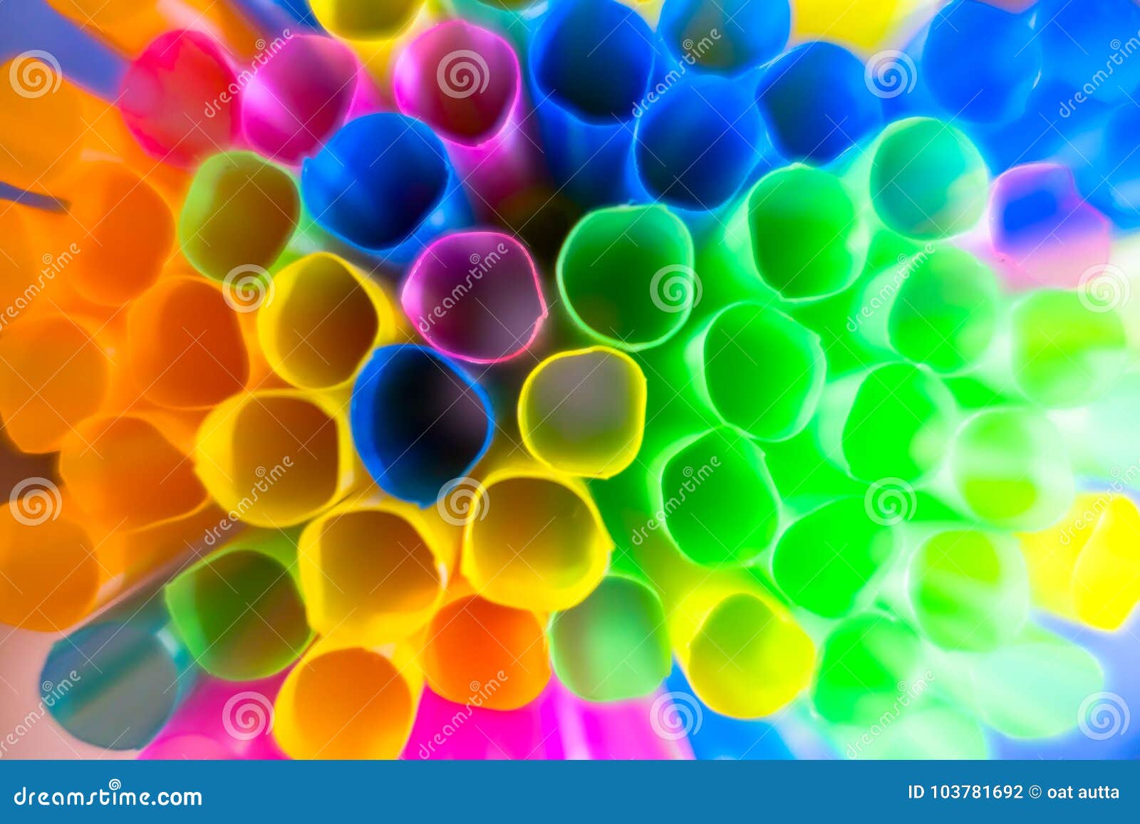 Top View Colorful Drinking Straws Light Surface, Texture for Background ...