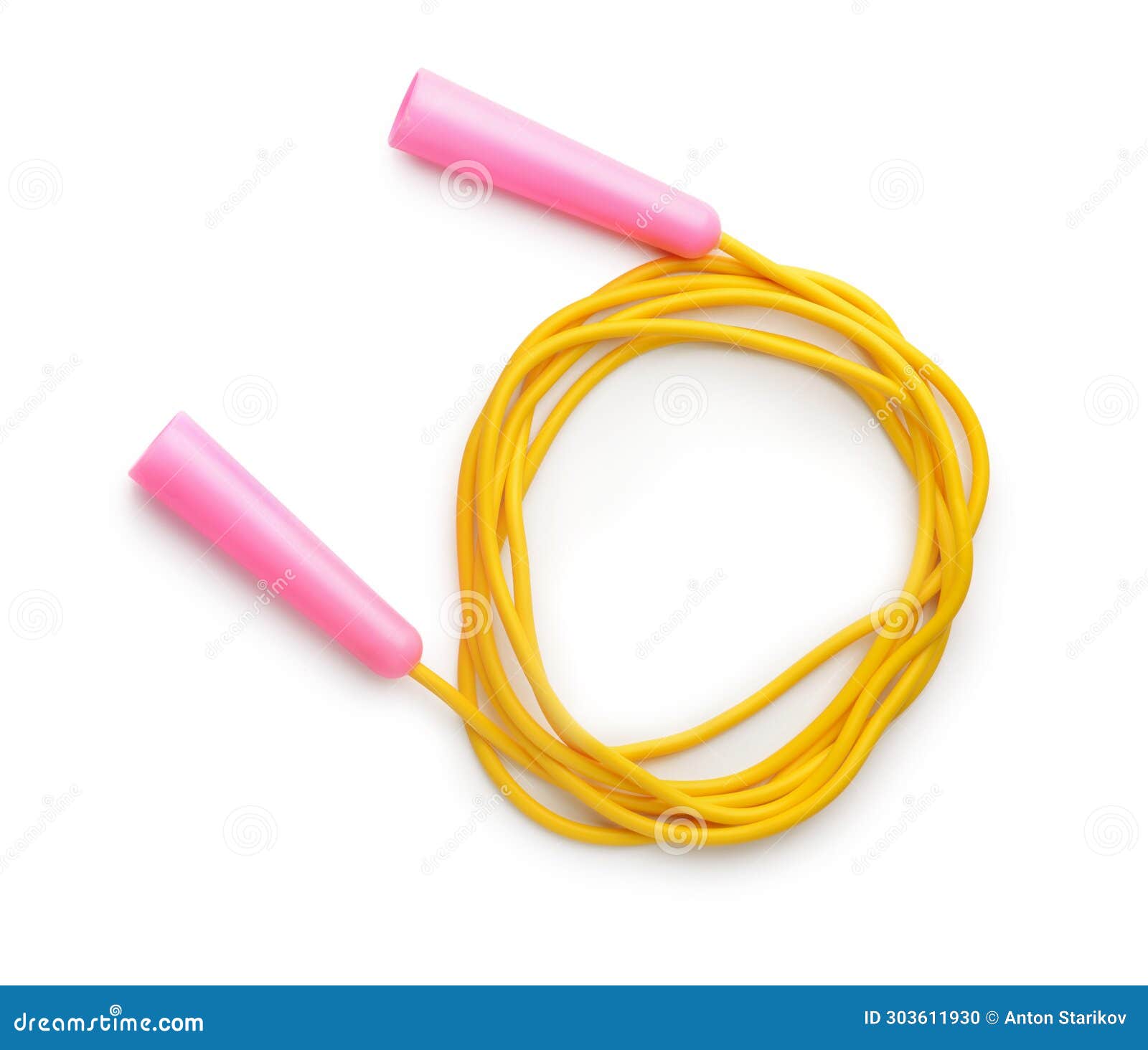 Top View of Colorful Plastic Jump Rope Stock Photo - Image of game ...