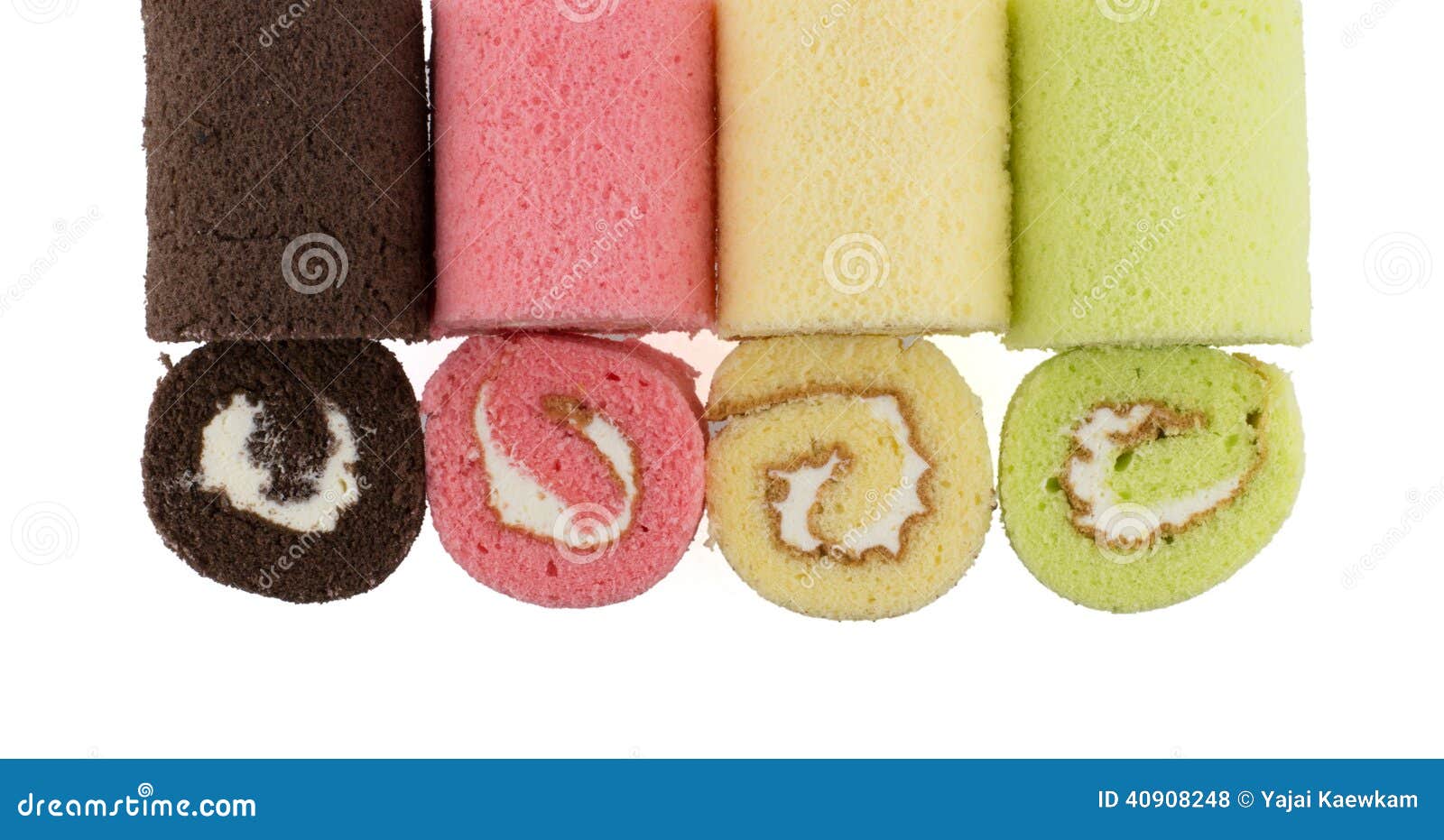 Slice Roll Pandan Flavored Cake Royalty-Free Stock Photo ...