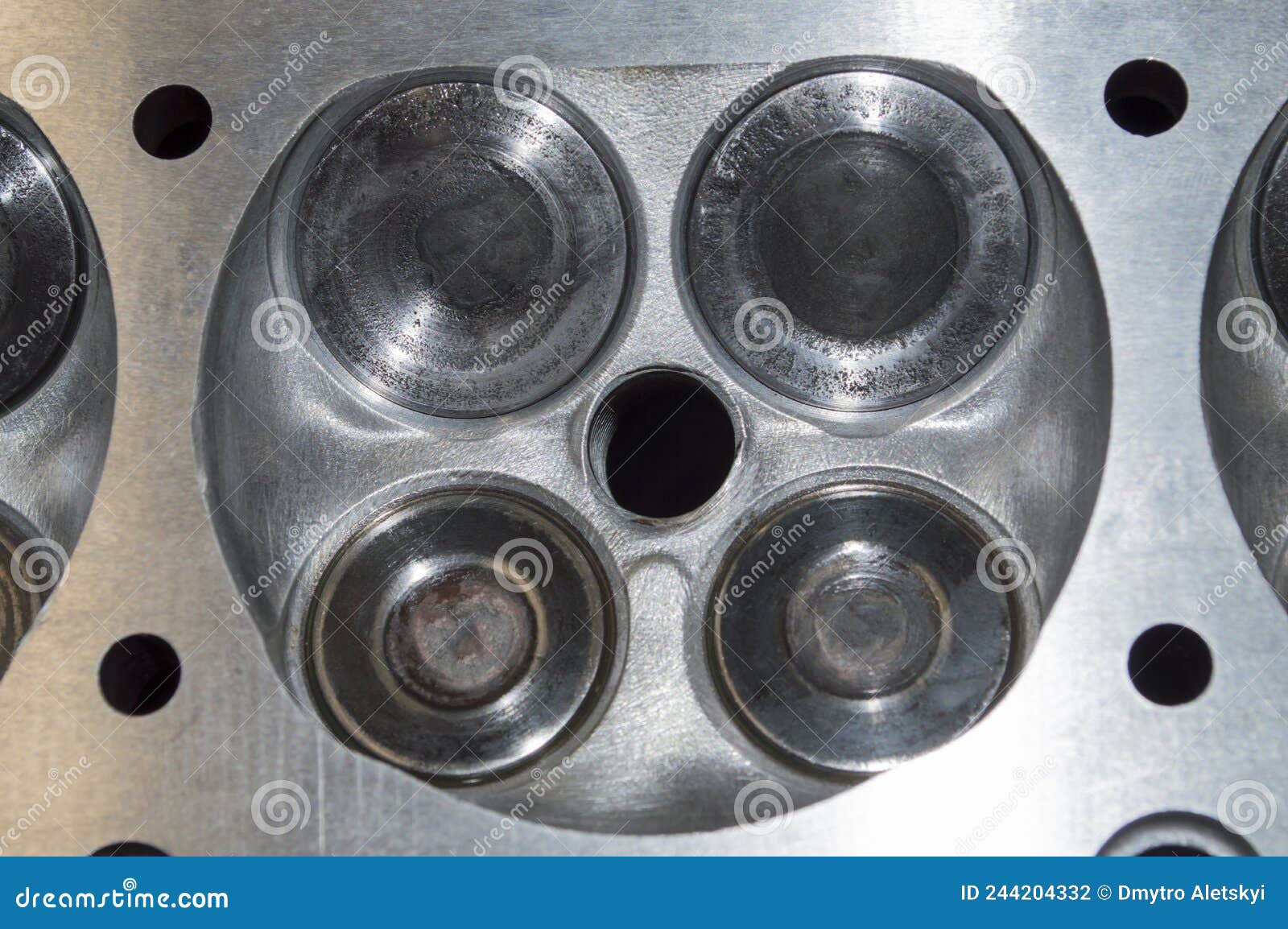 Top View of the Combustion Chamber Located in the Head of the Engine ...
