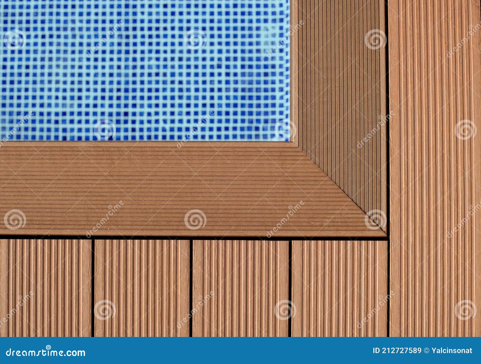 Top View of the Composite Deck Installed on the Edge of the Swimming ...