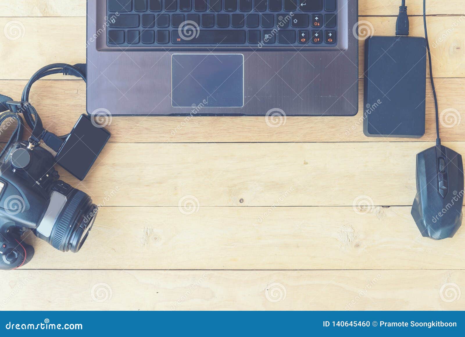 Top View of Computer Graphic and Camera Stock Photo - Image of view ...