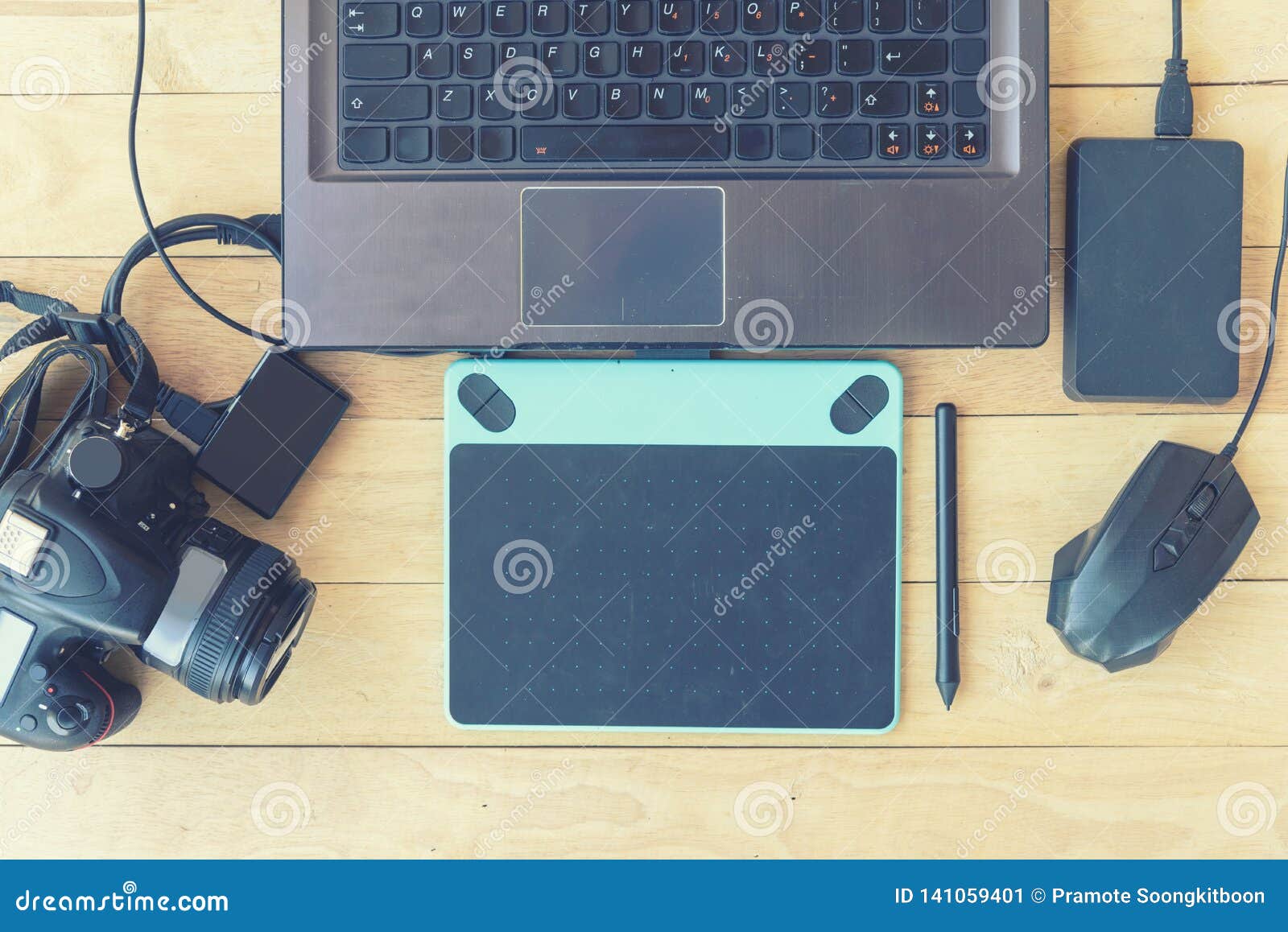 Top View of Computer Graphic Stock Image - Image of tablet, reader ...