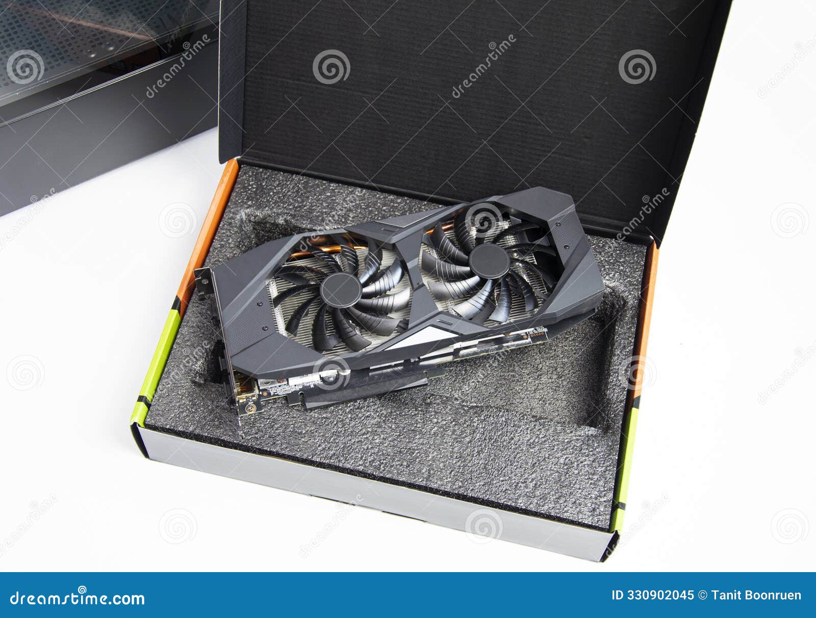 Top View of Computer Graphics Card Stock Image - Image of detail ...