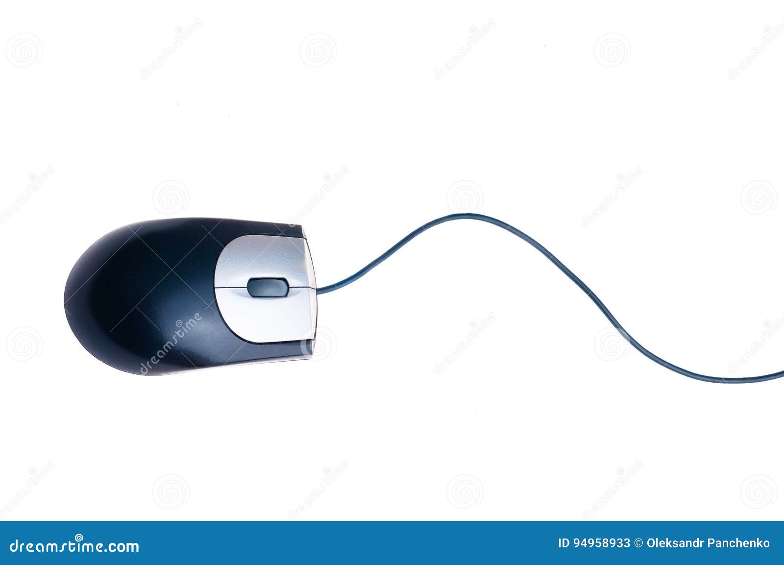 Top View of Computer Mouse Isolated on White Stock Image - Image of ...
