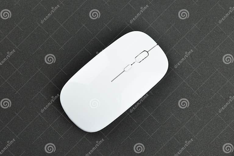 Top View of Computer Mouse Over Black Background Stock Photo - Image of ...
