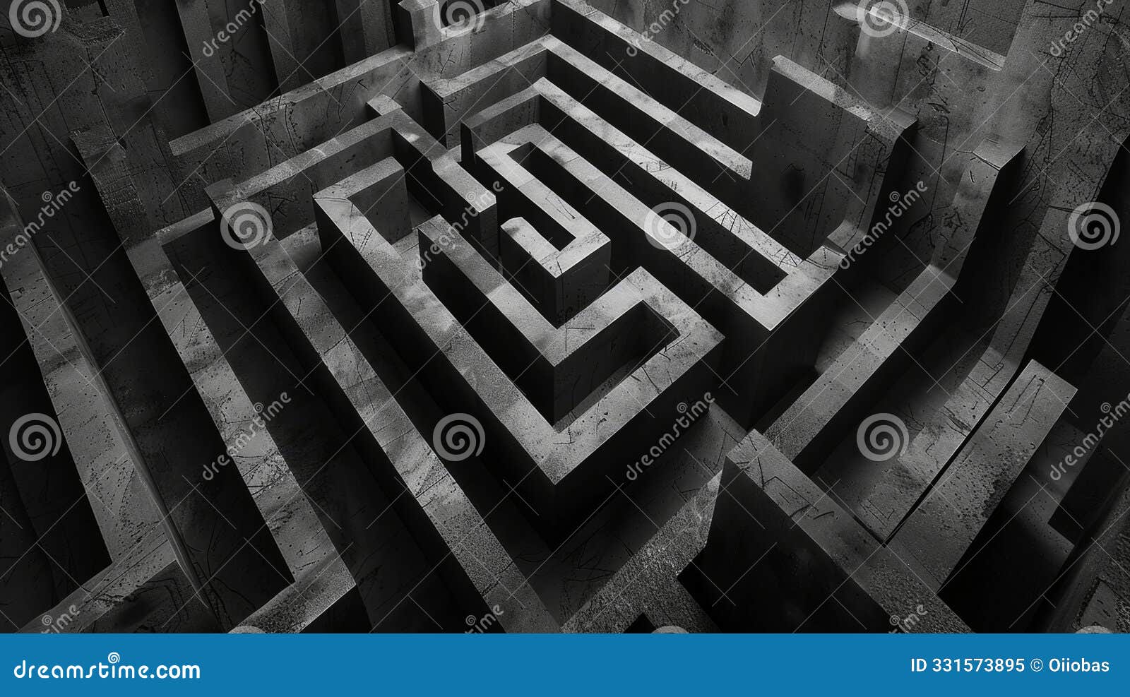 Concrete Maze Top View With Infographics Royalty-Free Stock Photography ...