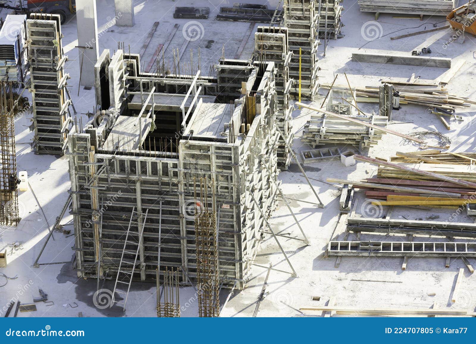 Metal_formwork stock image. Image of reinforcement, armoring - 224707805