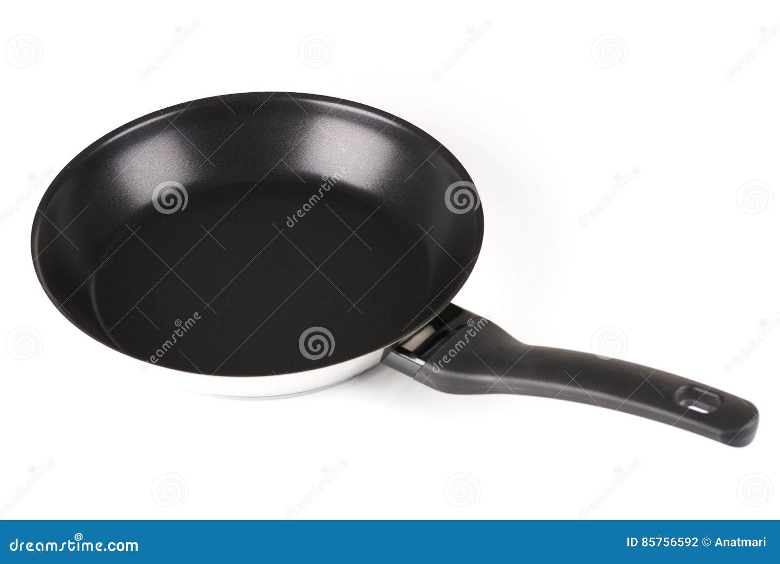 The Top View of Contemporary Empty Frying Pan Stock Photo - Image of ...