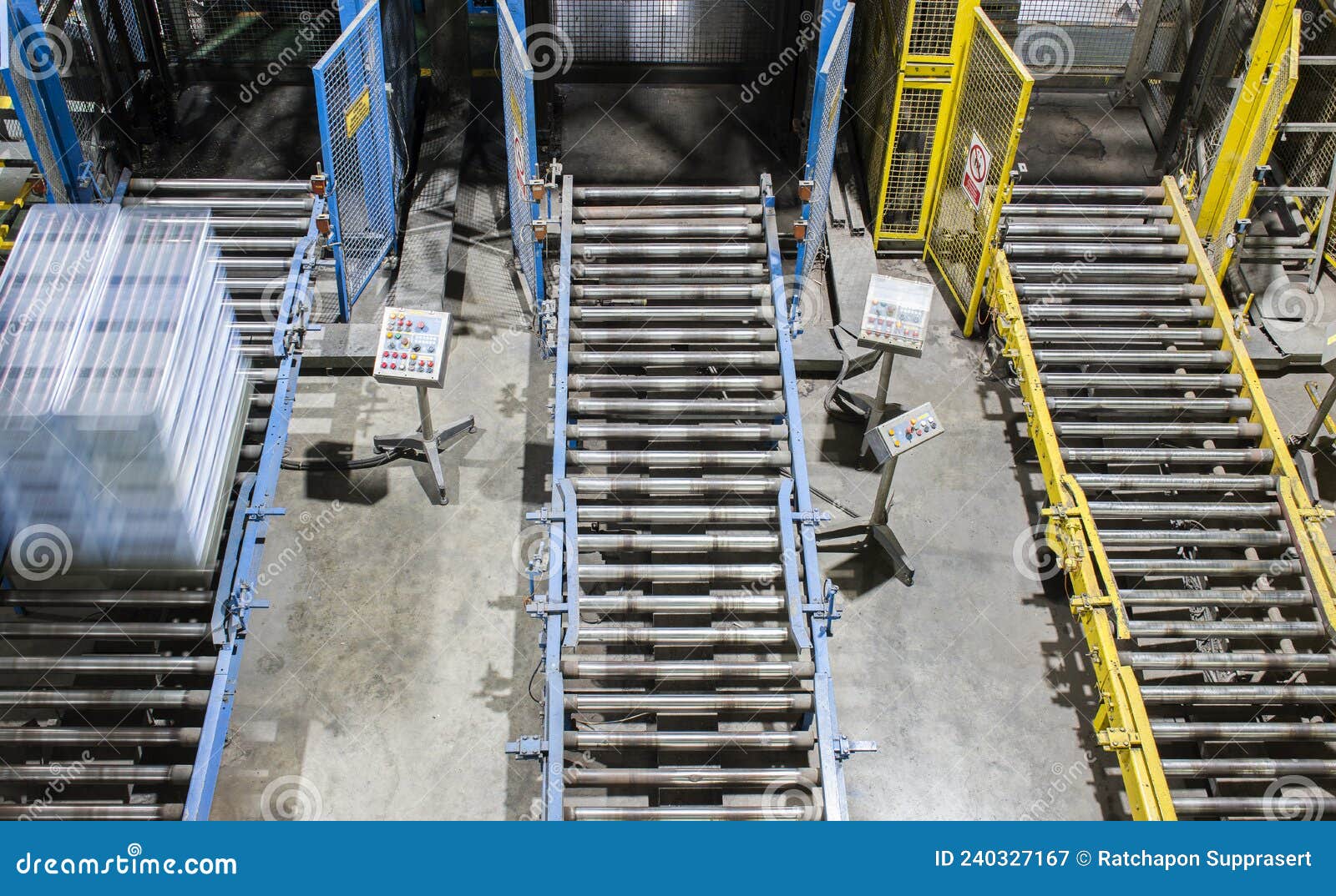 Top View Conveyor Belts in Industrial Plants Stock Image - Image of ...
