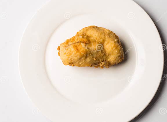 Top View of a Cooked Chicken Breast on a Plate Stock Image - Image of ...