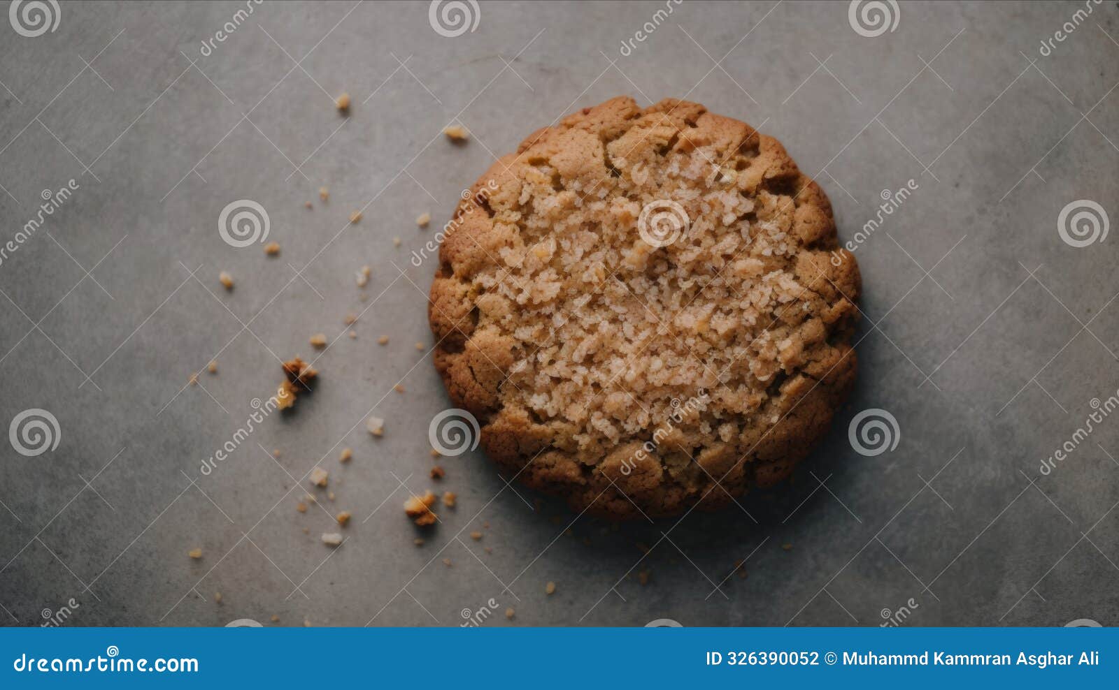 Top View of Cookie in Shape of Walnut with Crown Made of Crumbs on ...