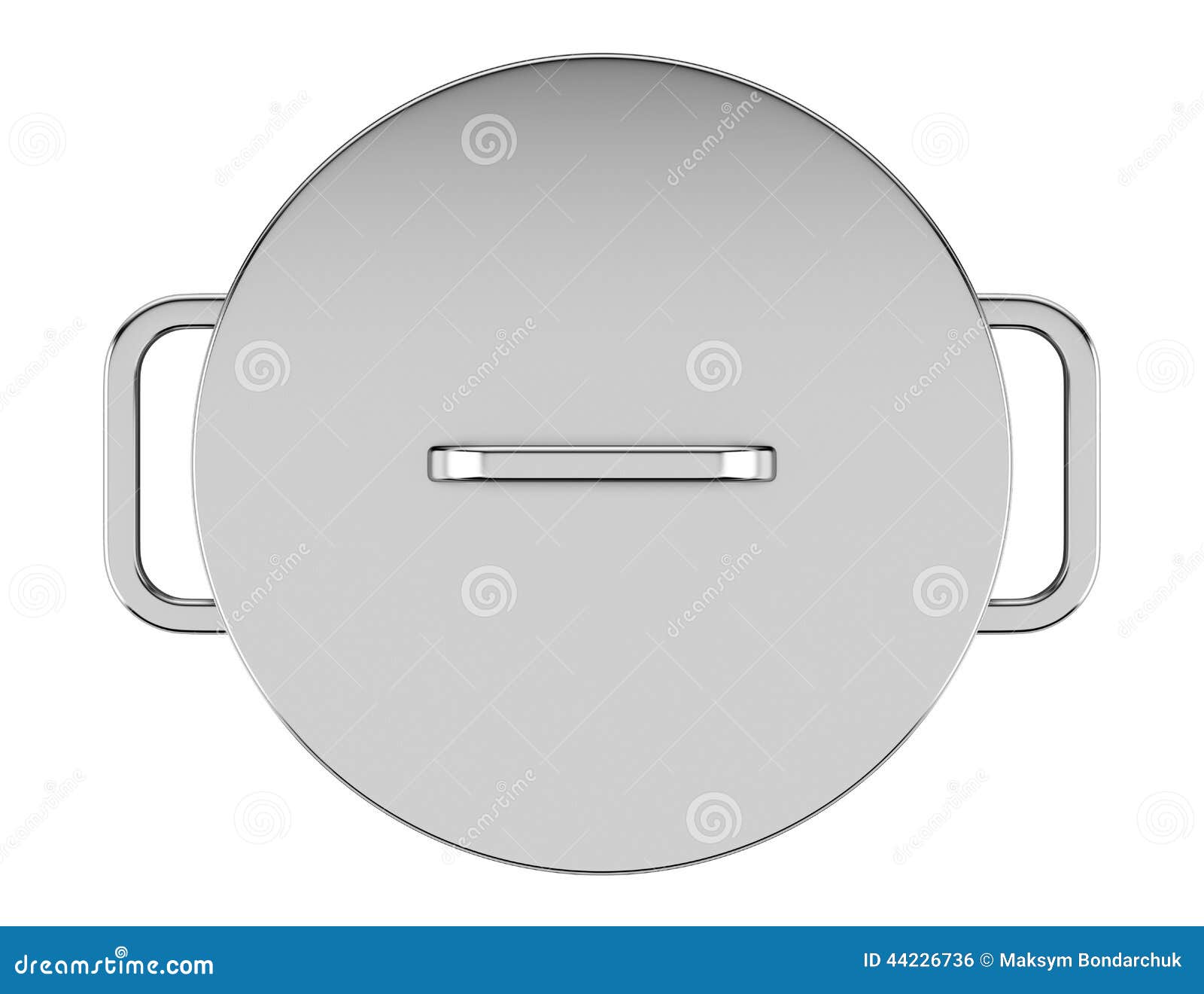 Top View of Cooking Pan Isolated on White Stock Illustration ...