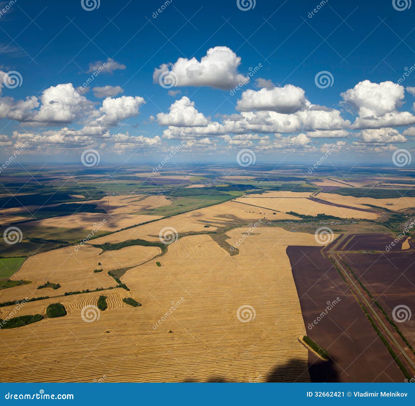 Top View of the Countryside Stock Image - Image of landscape, high ...