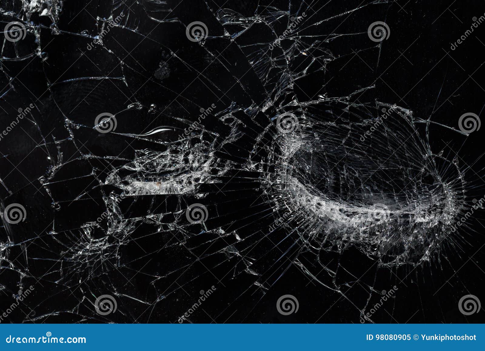 Top View Cracked Broken Mobile Screen Glass Texture Background. Stock ...