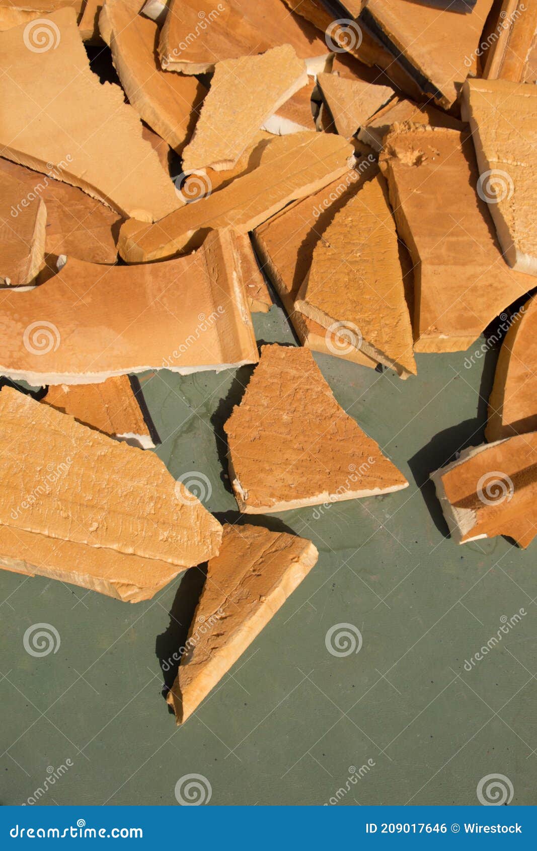 Top View of Cracked Pieces of Clay Pot Stock Photo - Image of rough ...