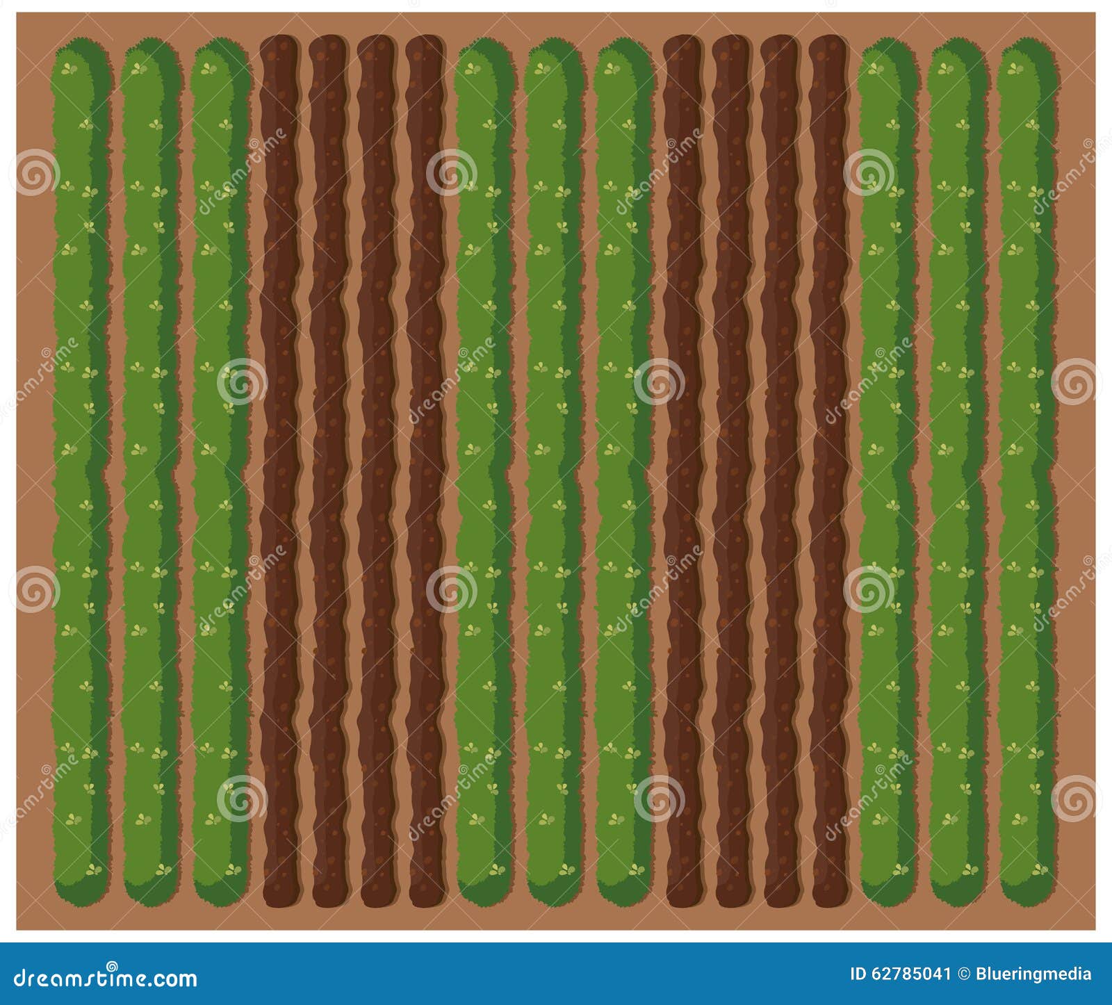 Top View of Crops on the Farm Stock Vector - Illustration of clipart ...