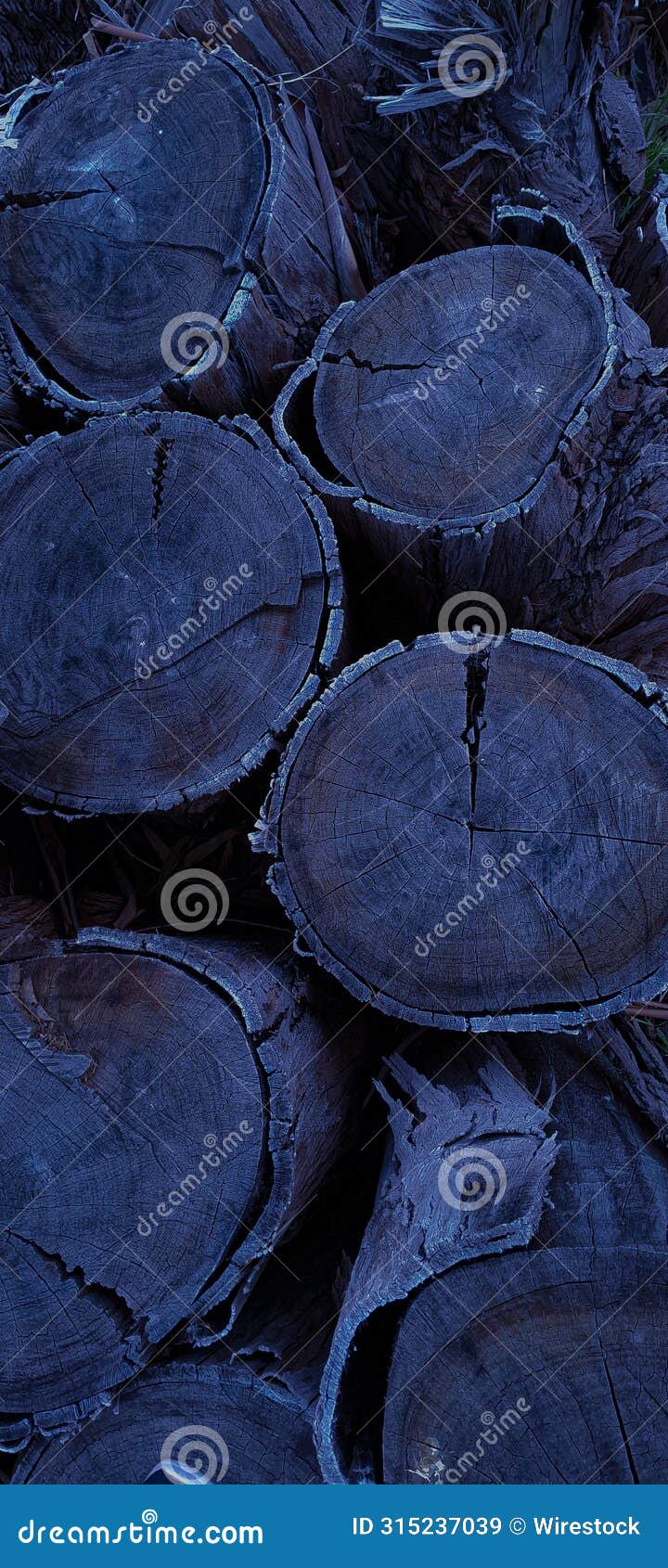 Top view of cut out trees stock image. Image of plantation - 315237039