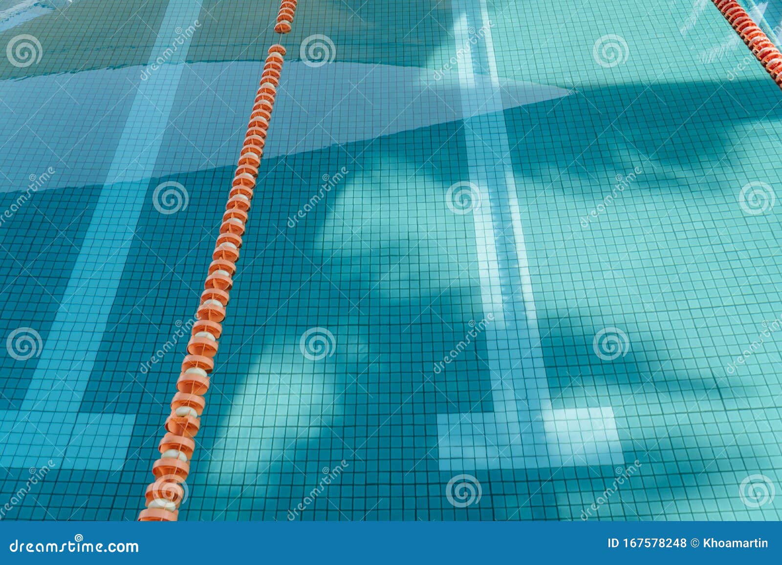 Top View of Cyan Swimming Pool. Blue Pool with Sunlight in Campus of a ...