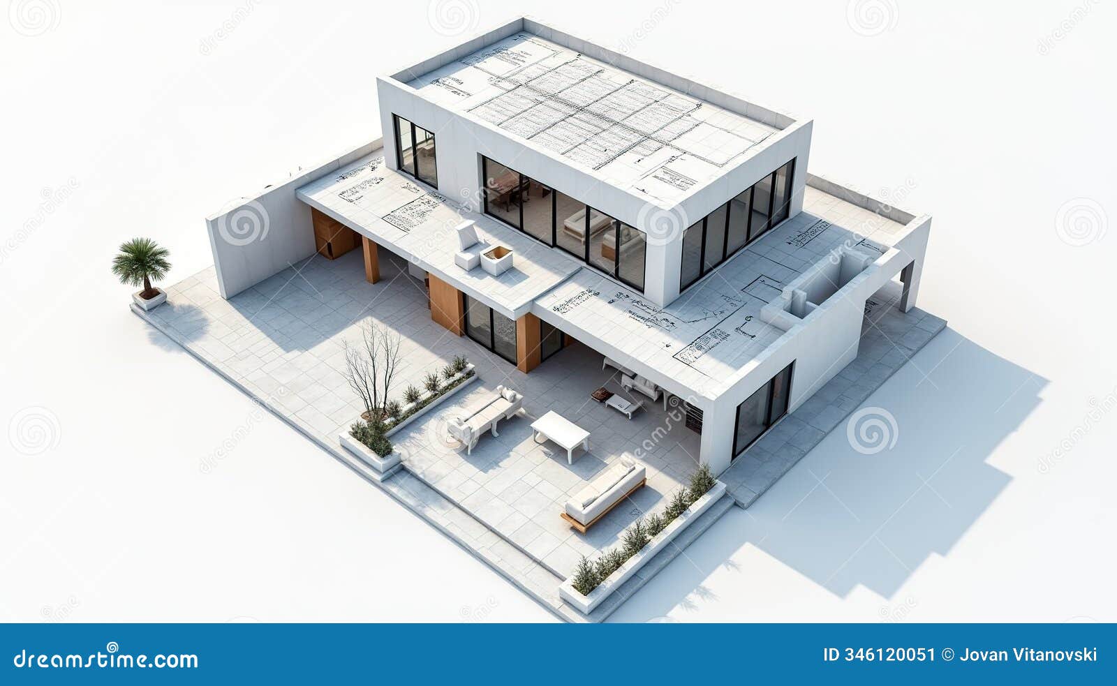 Architectural Blueprints On Drafting Table In Office Royalty-Free Stock ... Architectural Blueprints On Drafting Table In Office Royalty-Free Stock ...