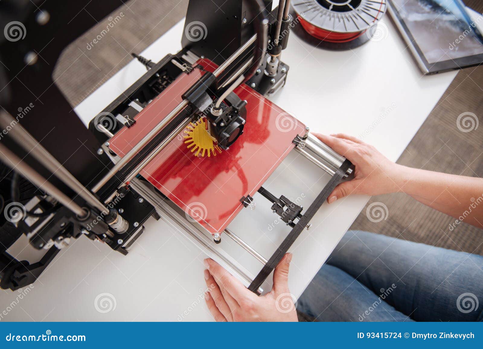 Top View of a 3d Printer Being in Use Stock Photo - Image of ...