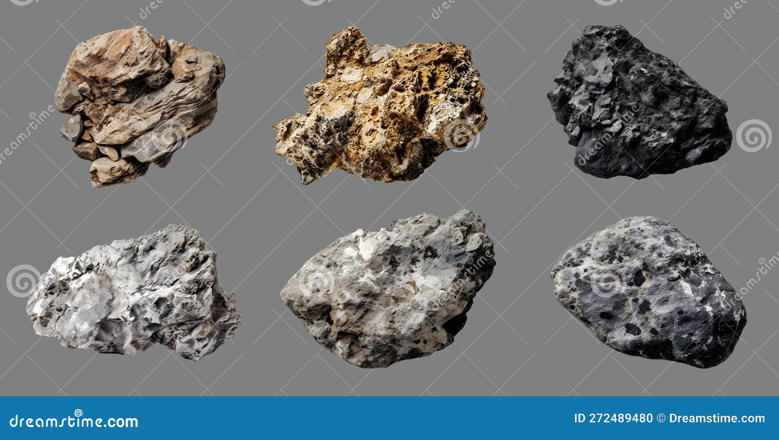 Top View 3D Stone Isolated Background , Stock Photo - Image of ...