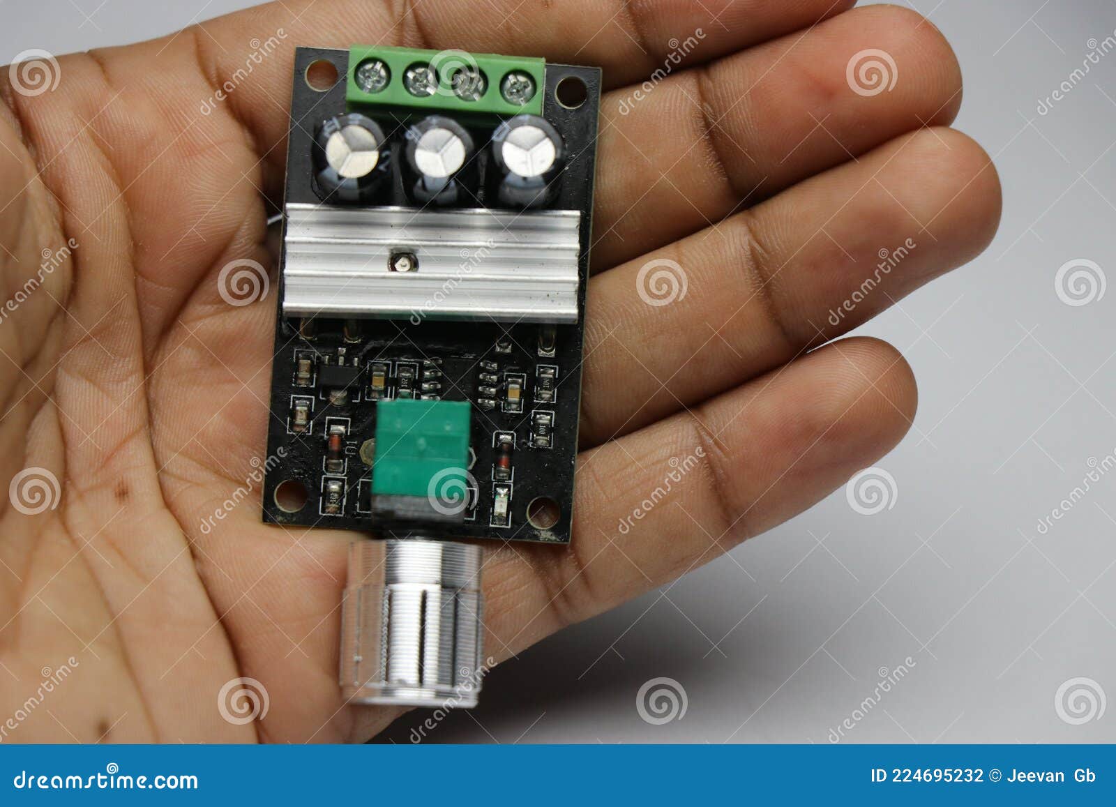 Top View of DC Motor Speed Regulator Board Which Use Pulse Width ...