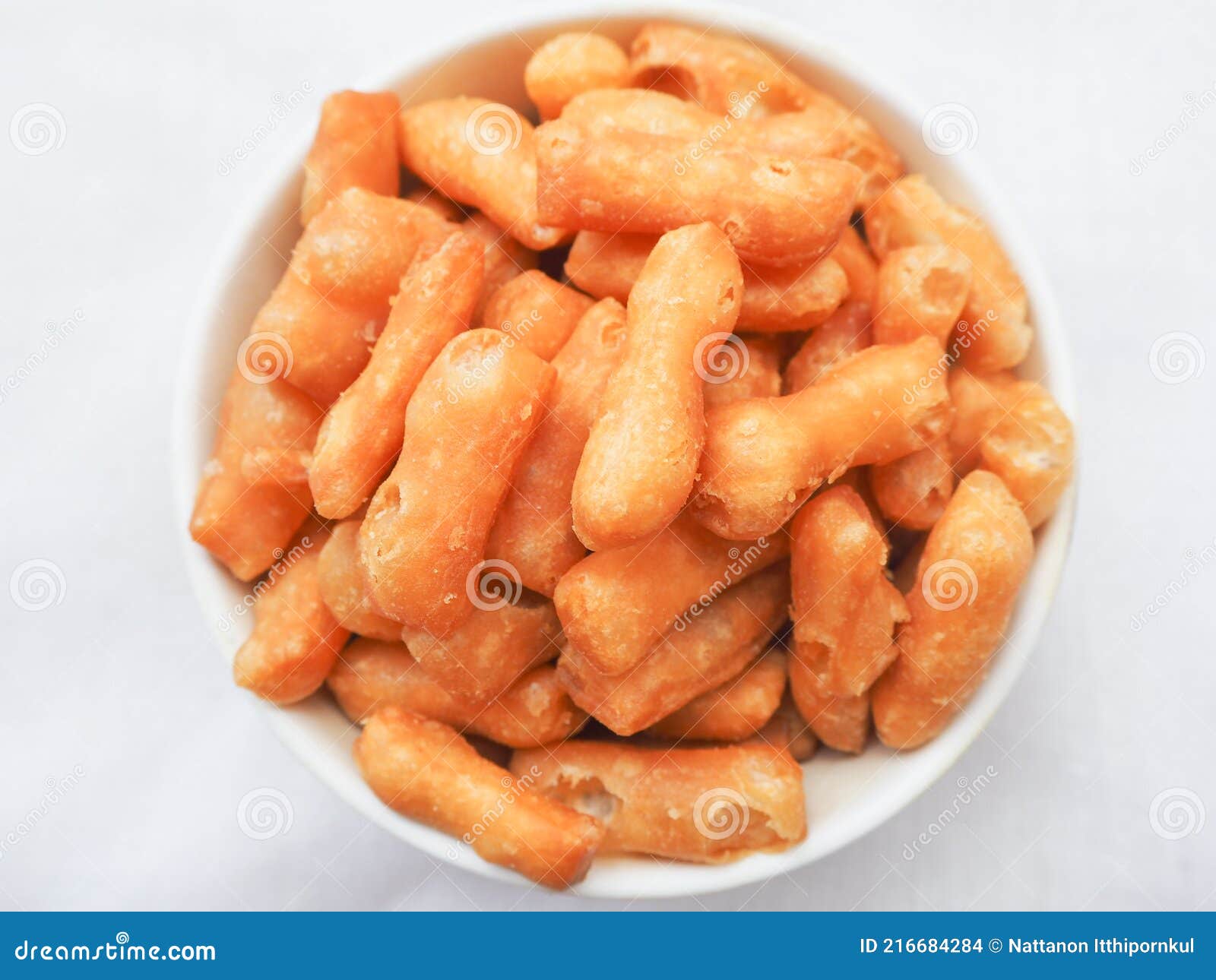 Top View of Deep Fired Dough Sticks Stock Photo - Image of meal, sticks ...