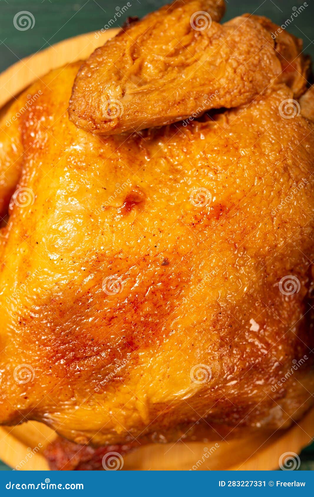 Top View Deep Fried Chicken Vertical Composition Stock Image - Image of ...