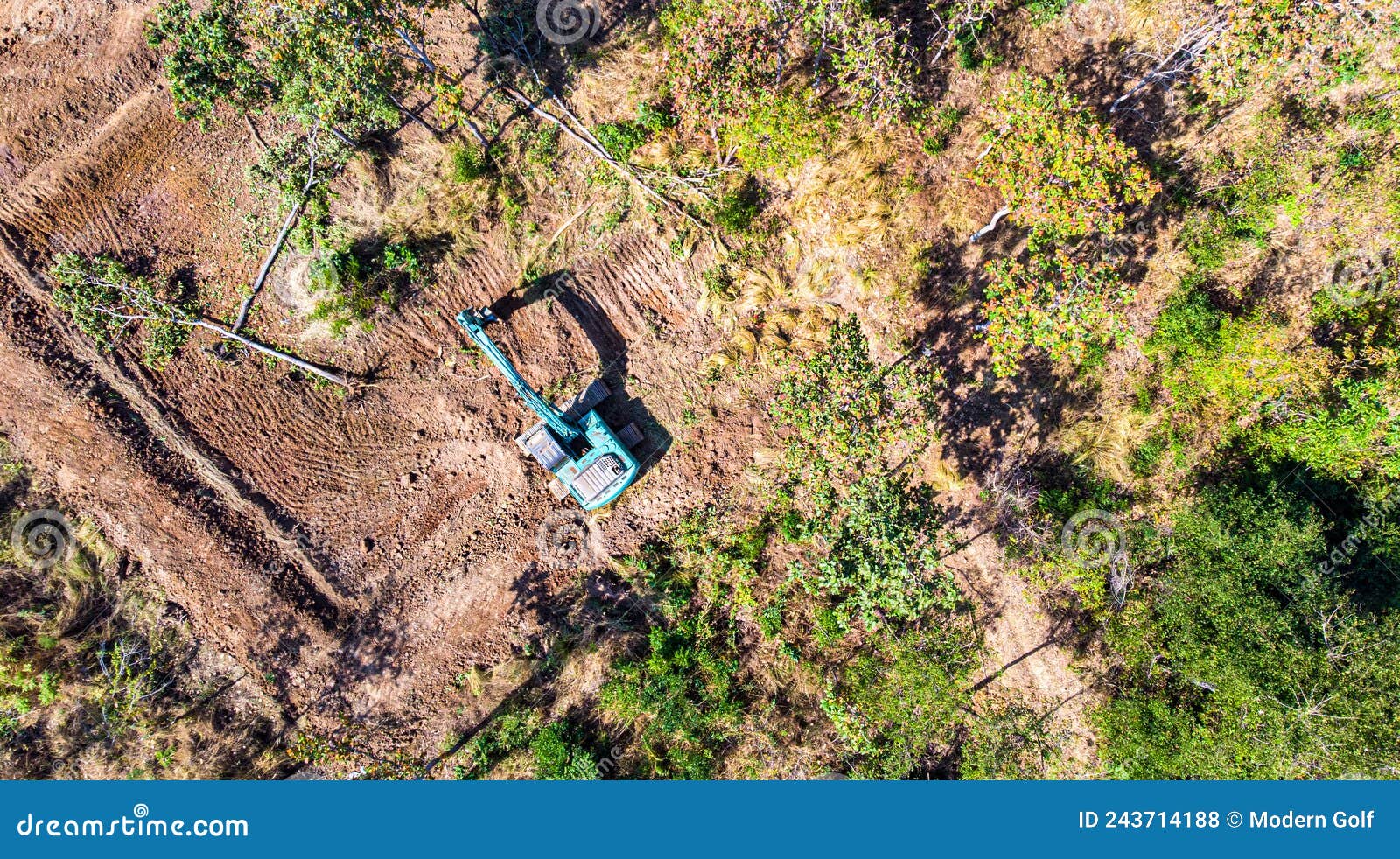 The Top View of the Deforestation. Stock Photo - Image of nature ...