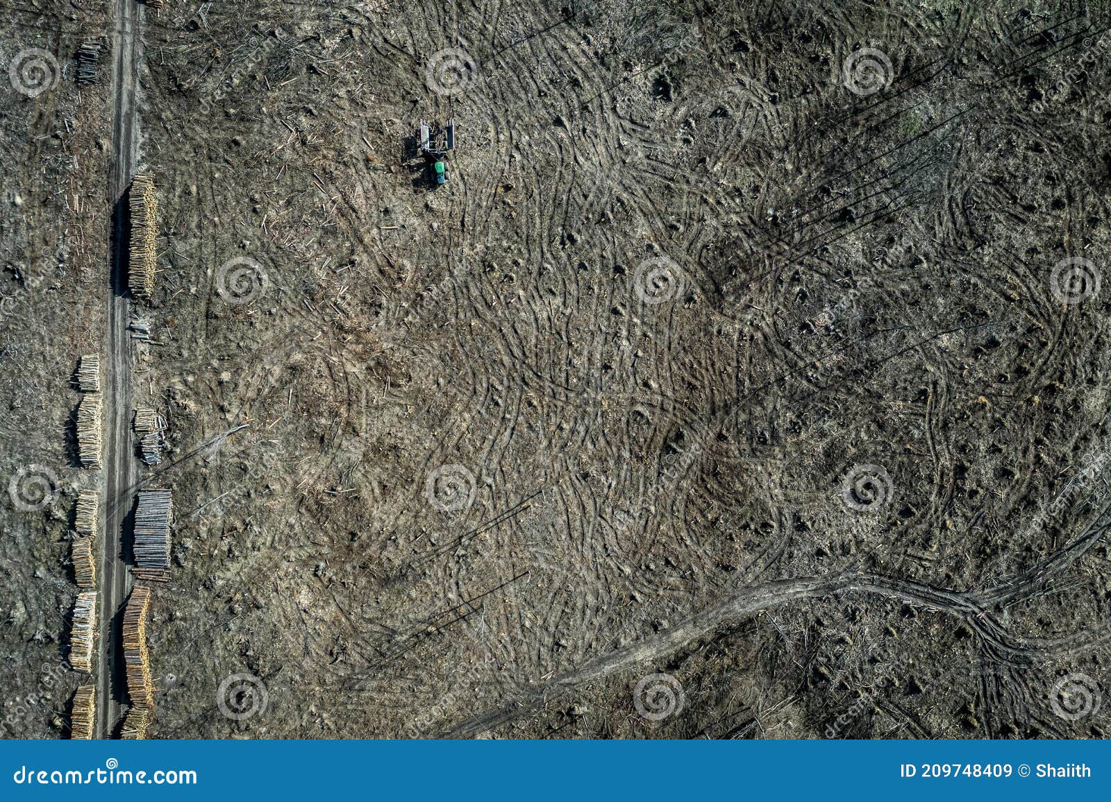 Top View of Deforestation, Logging, Environmental Destruction Stock ...