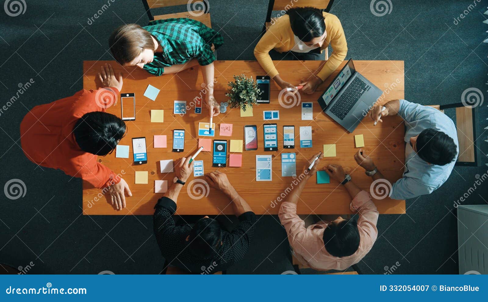 Top View of Developer and Designer Shake Hand Together at Meeting ...