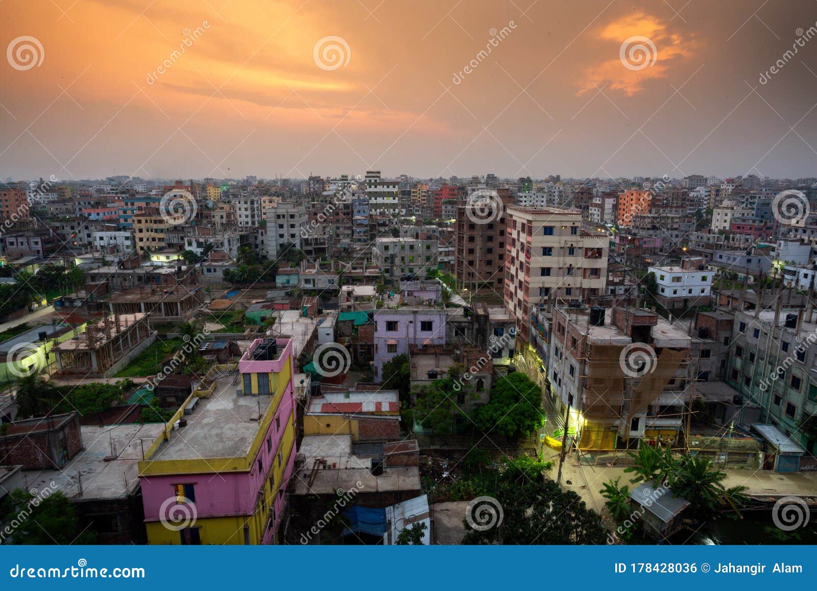 Top View in Dhaka City during Evening Time Editorial Photo - Image of ...