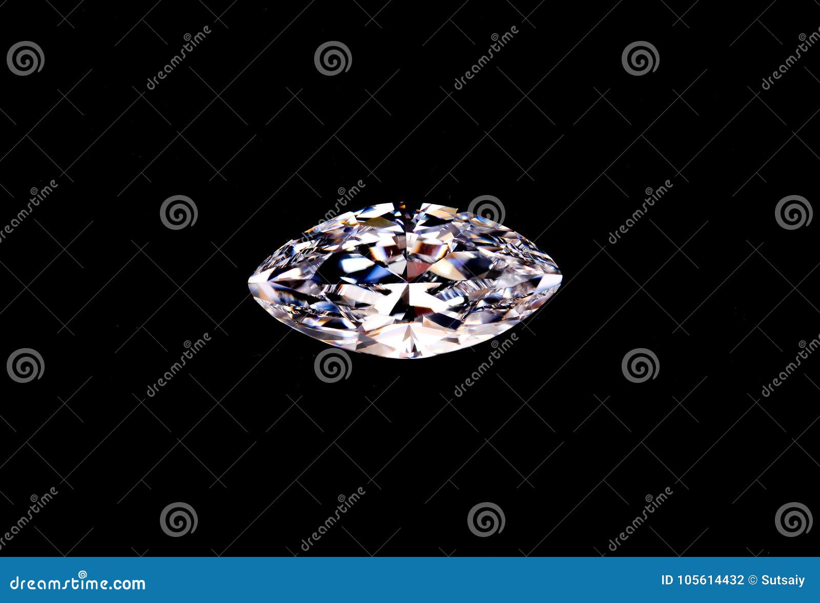 Top View of Diamond Isolated on Black Stock Photo - Image of crime ...